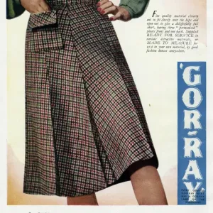 Advert for Gor-ray Koneray pleated skirts 1946 available as Framed ...