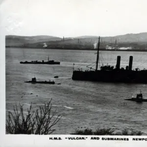 HMS Vulcan and C-class submarines, Newport, Fife Our beautiful Wall Art ...