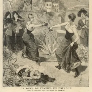 Fencing the Ladies Foil Championship Miss Hall wins