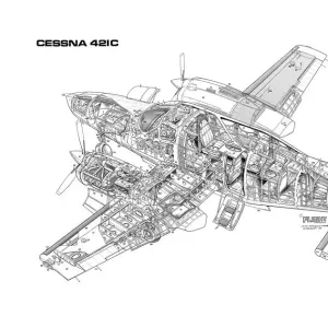 Boeing 747-400 Cockpit Cutaway Poster Unsere schönen Wandkunst- und ...