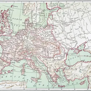 Map Of Europe 1600 To 1700