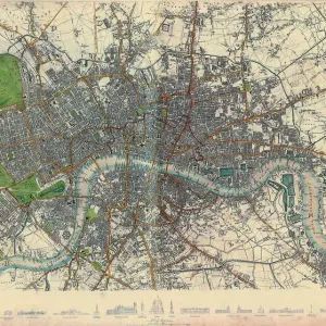 Map of London 1894 available as Framed Prints, Photos, Wall Art and ...
