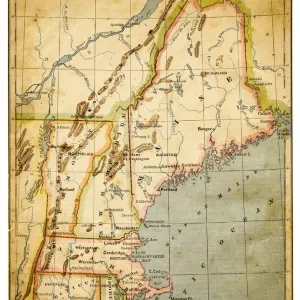 1900 Map Of New England