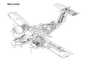 General Aviation Cutaways Art Prints, Posters & Puzzles