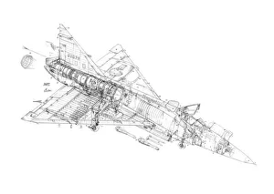 Military Aviation 1946-Present Cutaways Art Prints, Posters & Puzzles