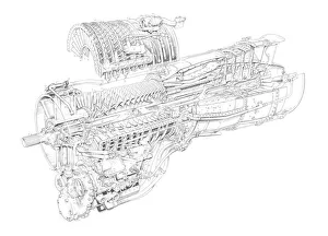Aeroengines - Jet Cutaways Prints