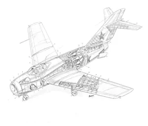 Civil Aviation 1949-Present Cutaways Art Prints, Posters & Puzzles
