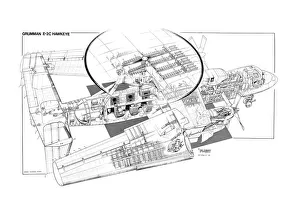 Military Aviation 1946-Present Cutaways Art Prints, Posters & Puzzles