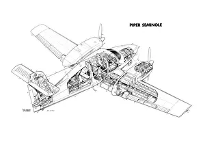 General Aviation Cutaways Art Prints, Posters & Puzzles