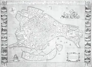 Venice Map Art Prints, Posters & Puzzles