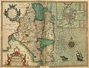 Maps of Ireland Art Prints, Posters & Puzzles