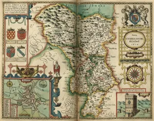 John Speed's County Maps, 1611 Art Prints, Posters & Puzzles