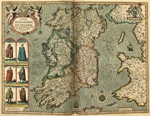Maps of Ireland Art Prints, Posters & Puzzles