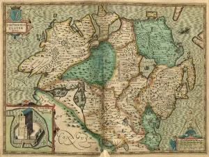 Maps of Ireland Art Prints, Posters & Puzzles