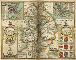 John Speed's County Maps, 1611 Art Prints, Posters & Puzzles