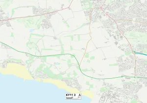 KY - Kirkcaldy (Postcode Sector Maps) (Map Marketing)