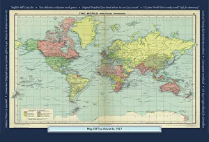 World Maps Art Prints, Posters & Puzzles