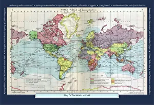 Media Storehouse: Historical World Map 1948