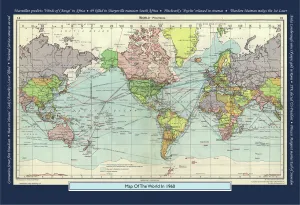 Historical World Map 1960 Collection of Photo Prints and Gifts