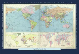 Historical World Map 1967 Collection of Photo Prints and Gifts