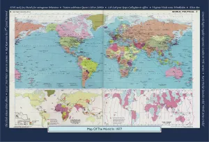 Historical World Map 1977 Art Prints, Posters & Puzzles