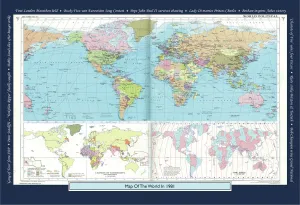Historical World Map 1981 Art Prints, Posters & Puzzles