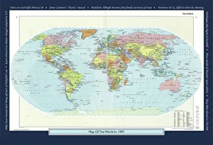 Historical World Map 1997 Art Prints, Posters & Puzzles
