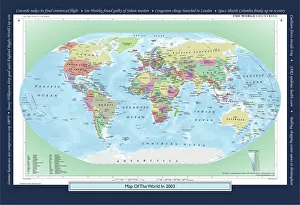Historical World Map 2003 Art Prints, Posters & Puzzles