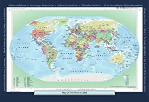 Historical World Map 2003 Art Prints, Posters & Puzzles