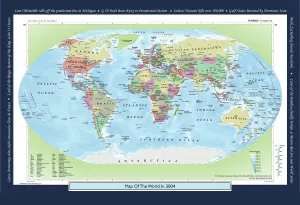 Historical World Map 2004 Collection of Photo Prints and Gifts