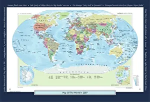 Historical World Map 2007 Art Prints, Posters & Puzzles