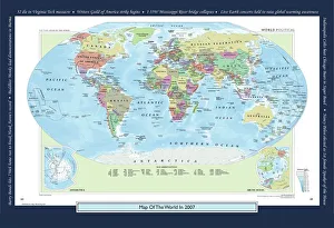 Historical World Map 2007 Art Prints, Posters & Puzzles