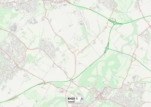EH - Edinburgh (Postcode Sector Maps) (Map Marketing)