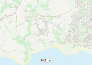 SA - Swansea (Postcode Sector Maps) (Map Marketing)