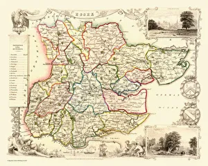 Media Storehouse: Old English County Map
