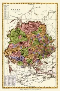 Old County Map Of Perth Art Prints, Posters & Photo Prints