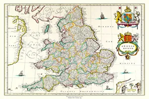 Old England Map Collection of Photo Prints and Gifts