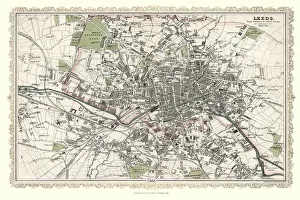 Historic Leeds Map Art Prints, Posters & Puzzles
