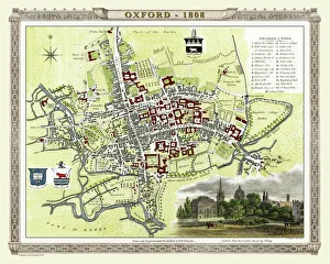 Old Map Of Oxford Collection of Photo Prints and Gifts