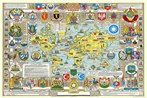 Maps of The World On Mercators Projection PORTFOLIO Art Prints, Posters ...